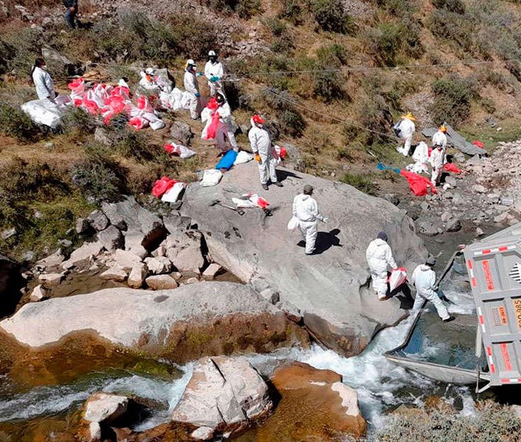 Comunidad De Canta Bloqueará Carretera Por Ausencia De Autoridades Tras Derrame De Zinc En Río