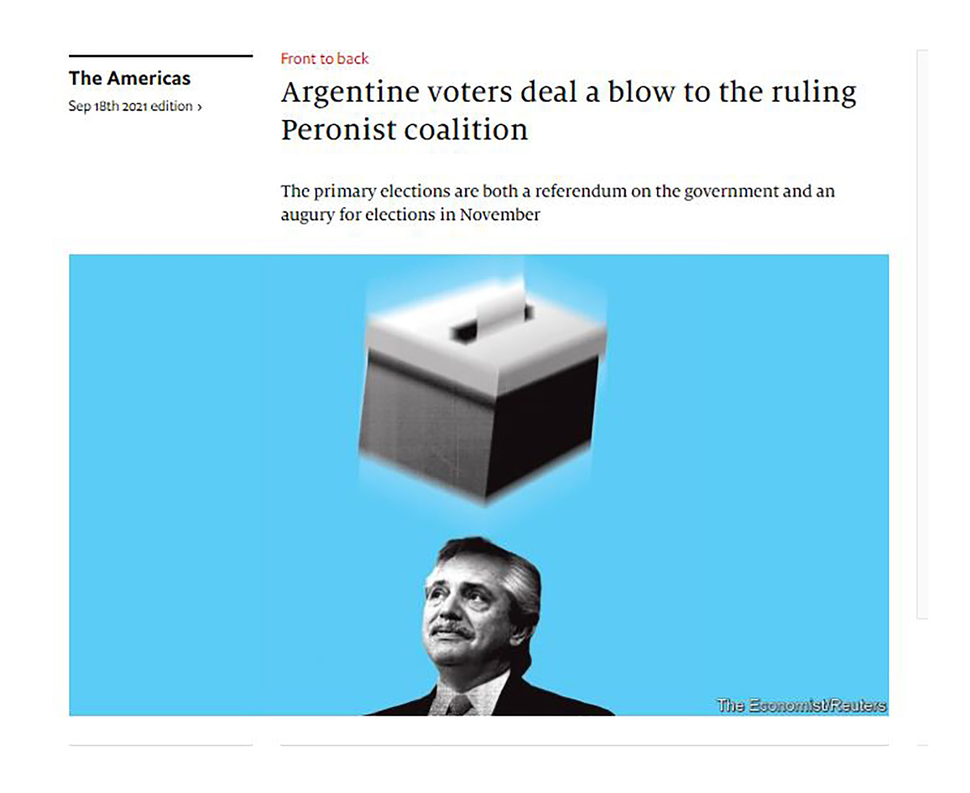 The Economist Sobre La Crisis En El Oficialismo Los “golpes Populistas