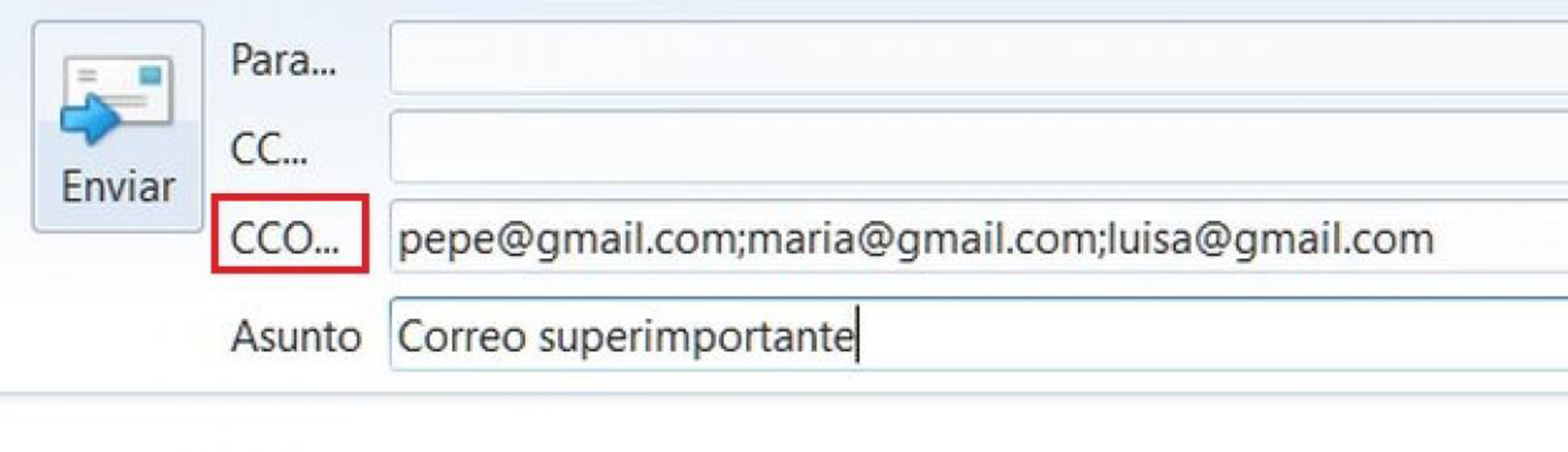 Tamano Relativo Maniobra Boicotear Correo Con Copia Oculta Querido