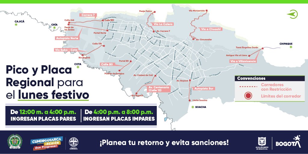 Plan Retorno Estos Son Los Horarios De Pico Y Placa Regional Para