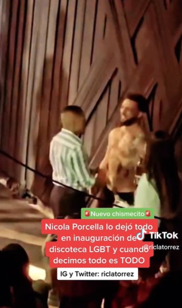 Nicola Porcella Se Desnudó Durante Show De Inauguración En Discoteca Lgbt Infobae 