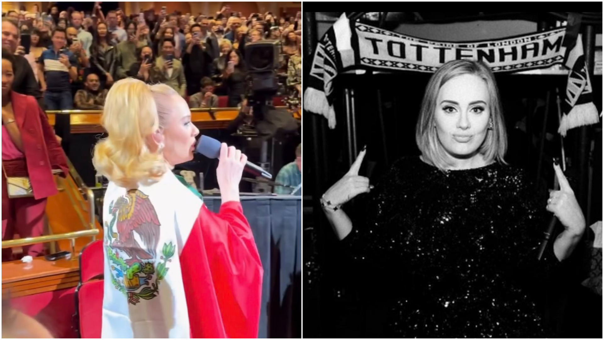 Adele Sorprendió Durante Un Concierto Con La Bandera Mexicana Infobae