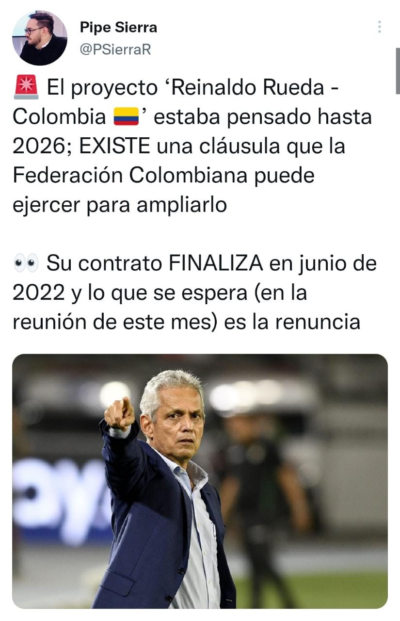 Reinaldo Rueda Podría Seguir En El Banquillo De La Selección Colombia