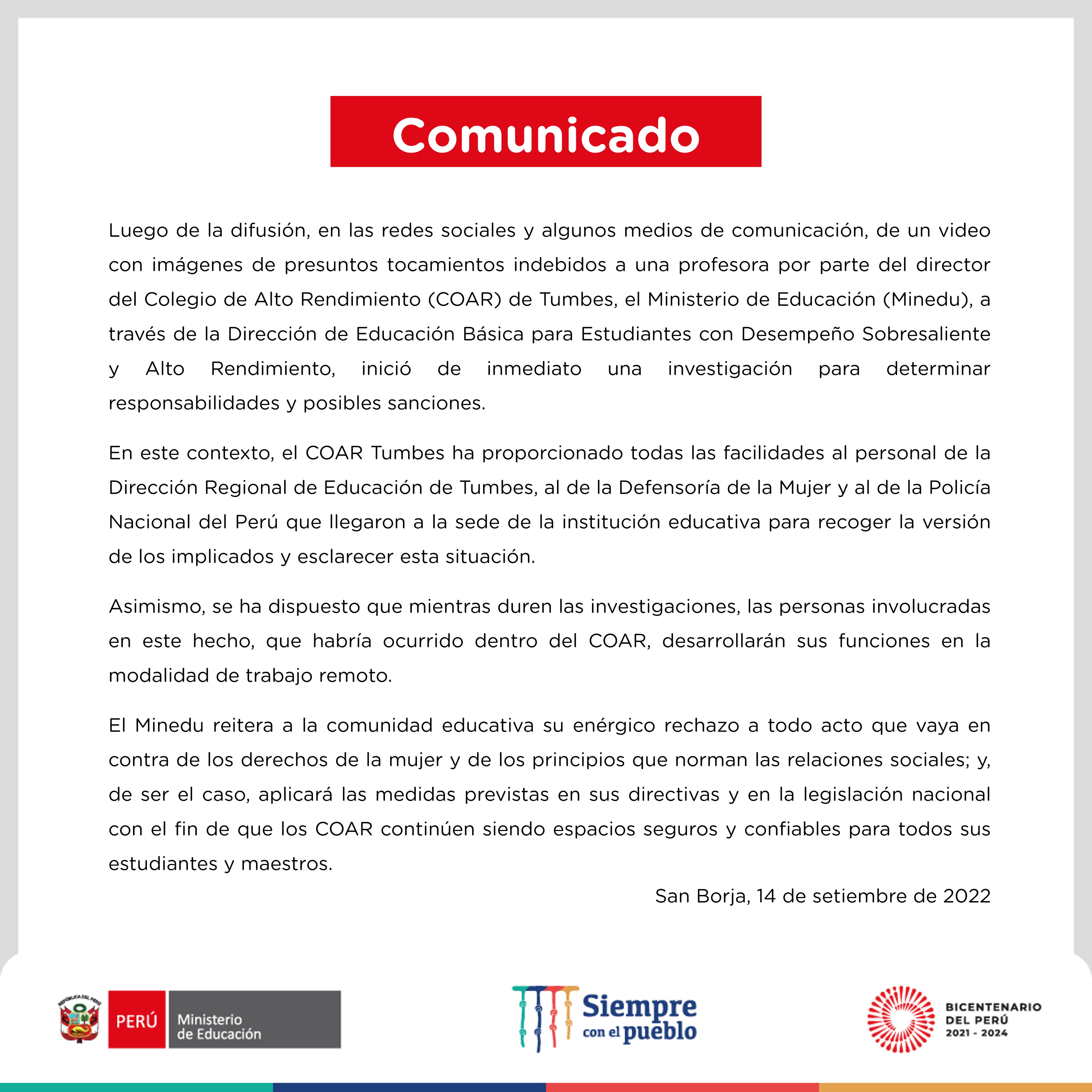 Tumbes Director De Coar Es Grabado Realizando Presuntos Tocamientos Indebidos Infobae