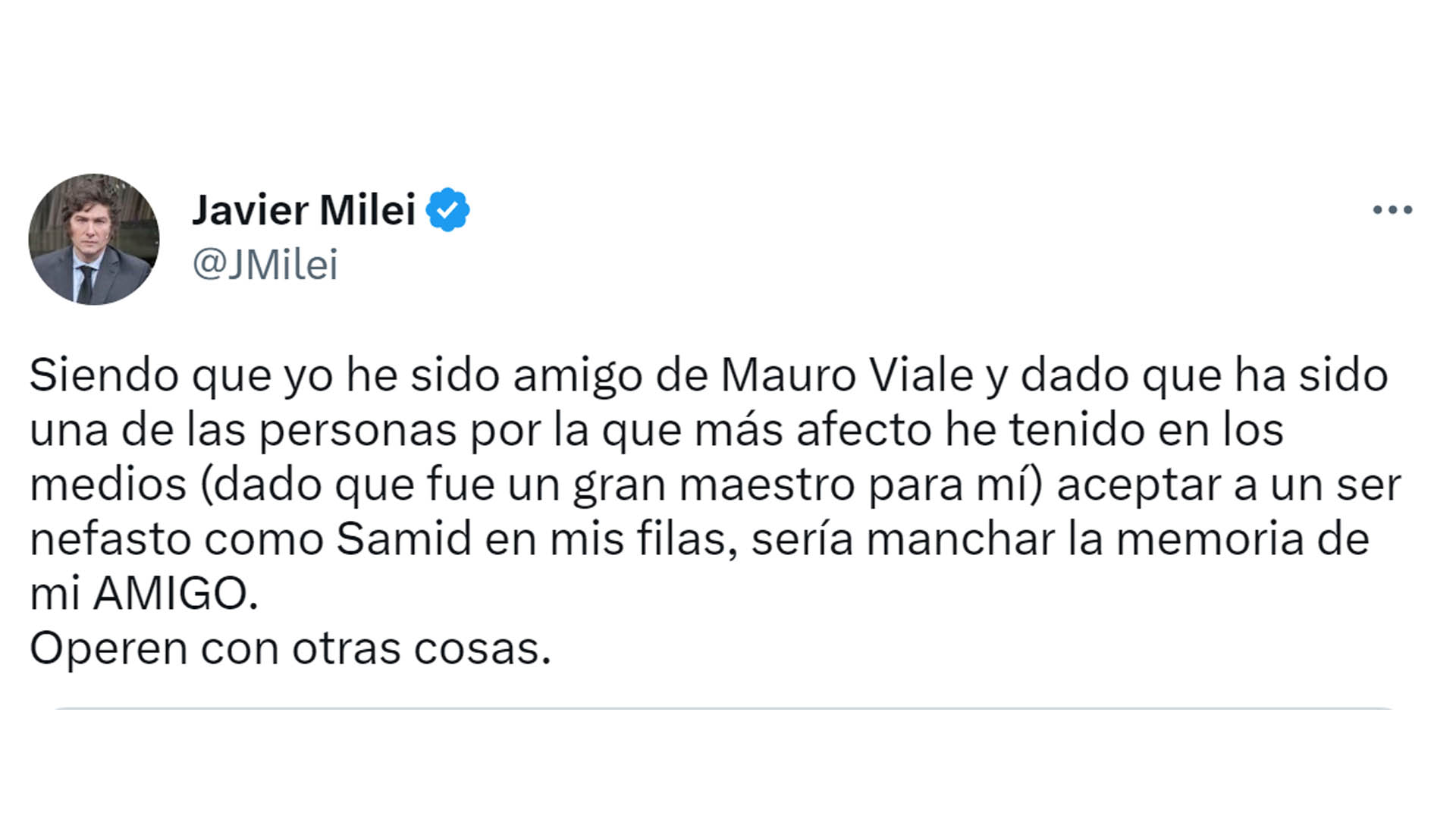 Samid Dijo Que Sería El Candidato De Milei En La Matanza Y Se Cruzó Con El Economista Liberal