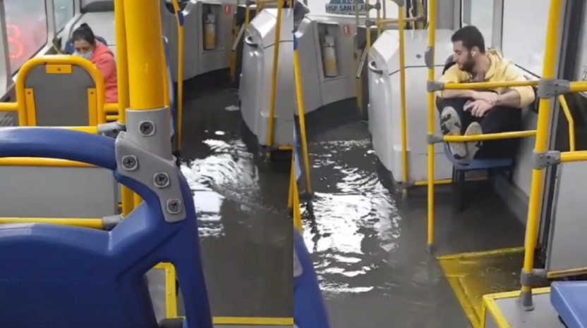 Se Inundó Un Bus Del Sitp Con Pasajeros En Bogotá Estas Son Las