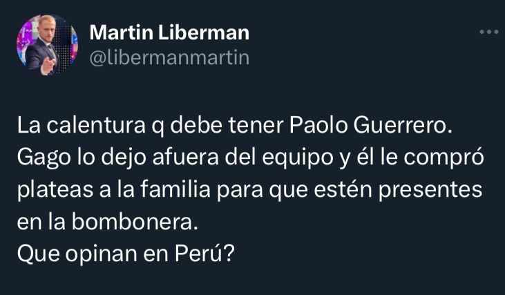 Martín Liberman Y Su Controversial Mensaje Ante Suplencia De Paolo