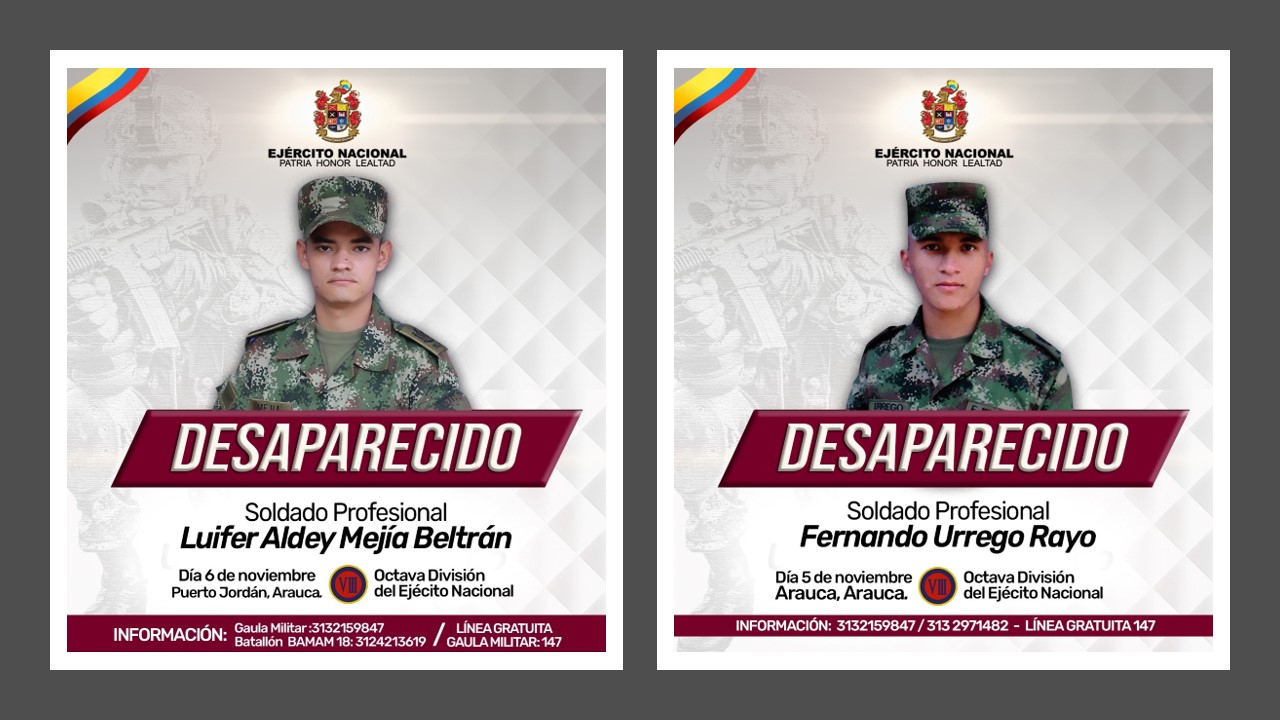 Esto Es Lo Que Se Sabe De Los Dos Soldados Que Siguen Desaparecidos En Arauca Infobae