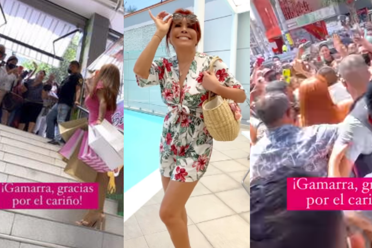 Magaly Medina causou furor em Gamarra e teve que sair cercado de ...