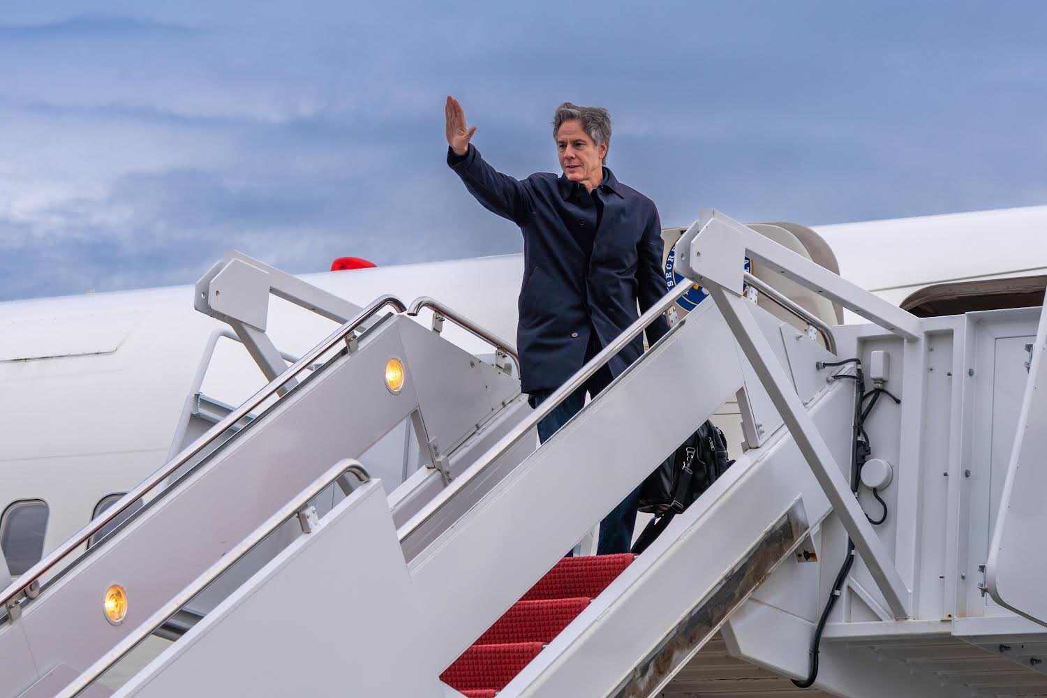 Antony Blinken Secretario De Estado De Los Estados Unidos Llegó A La