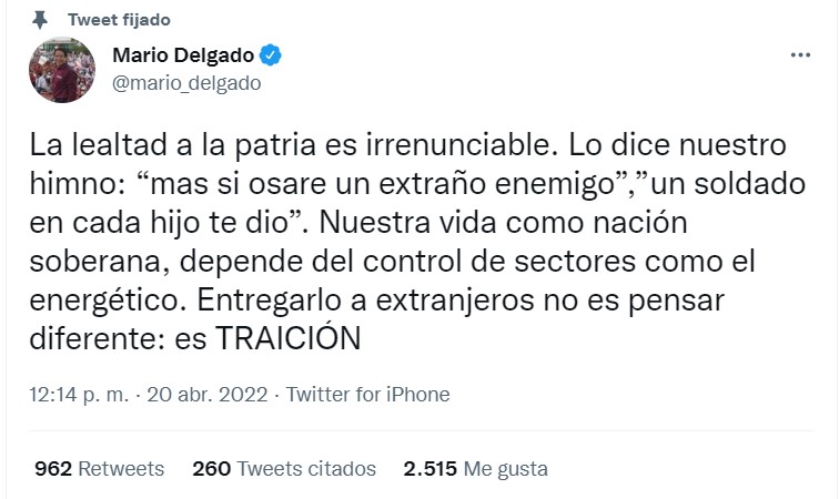 “traición A La Patria” El Choque De Visiones Entre Mario Delgado Y 8335