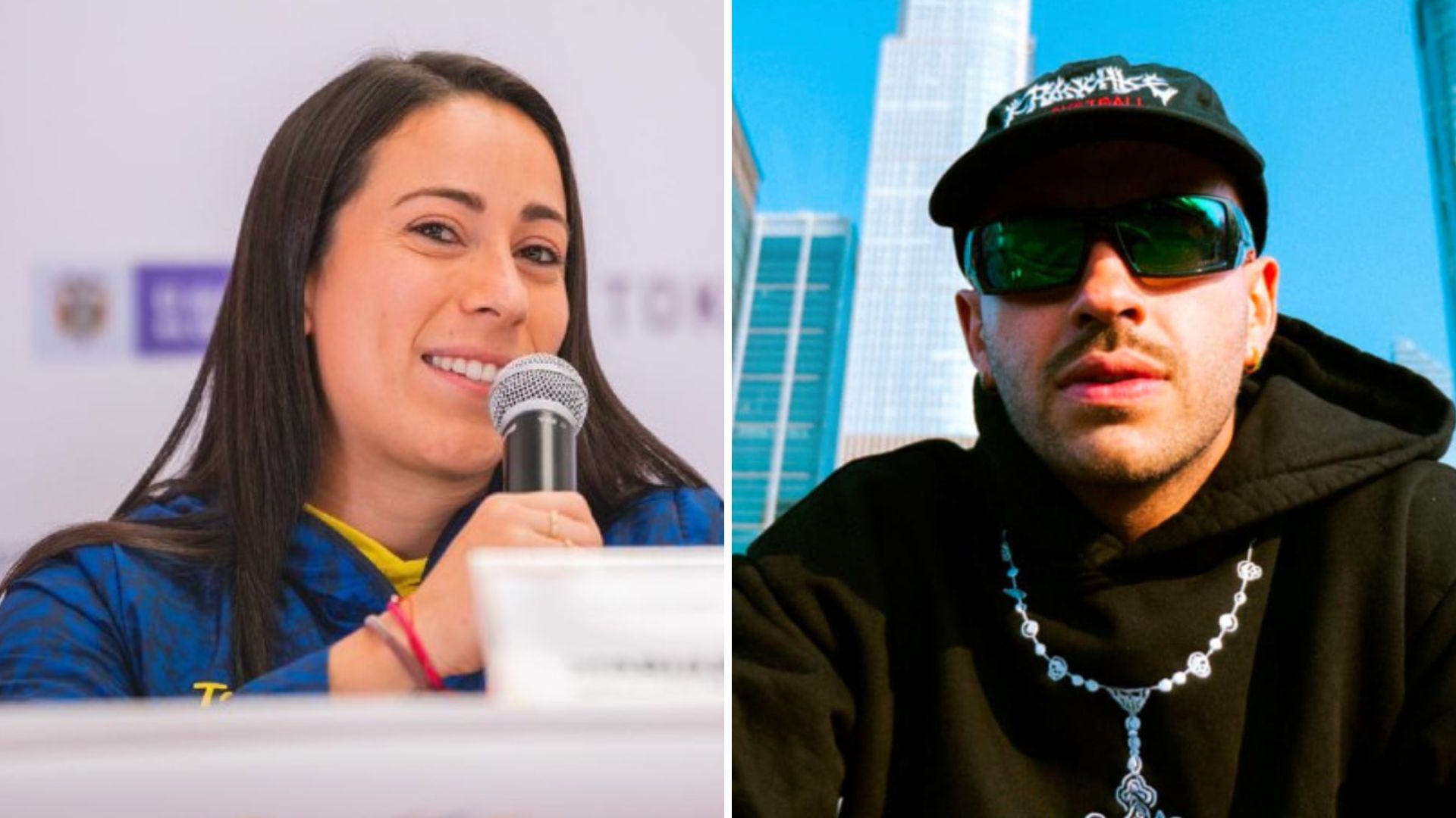 Mariana Pajón Se Encontró Con El Reguetonero Feid En El Giro De Rigo Y