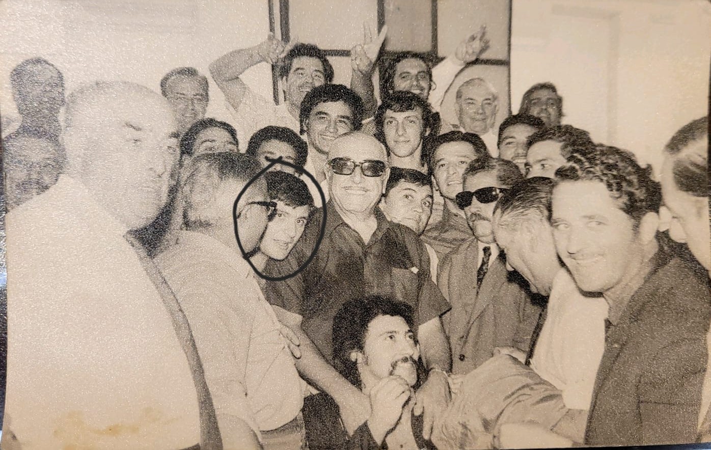 El último brindis de José Rucci junto a Antonio Caló, poco antes de su ...