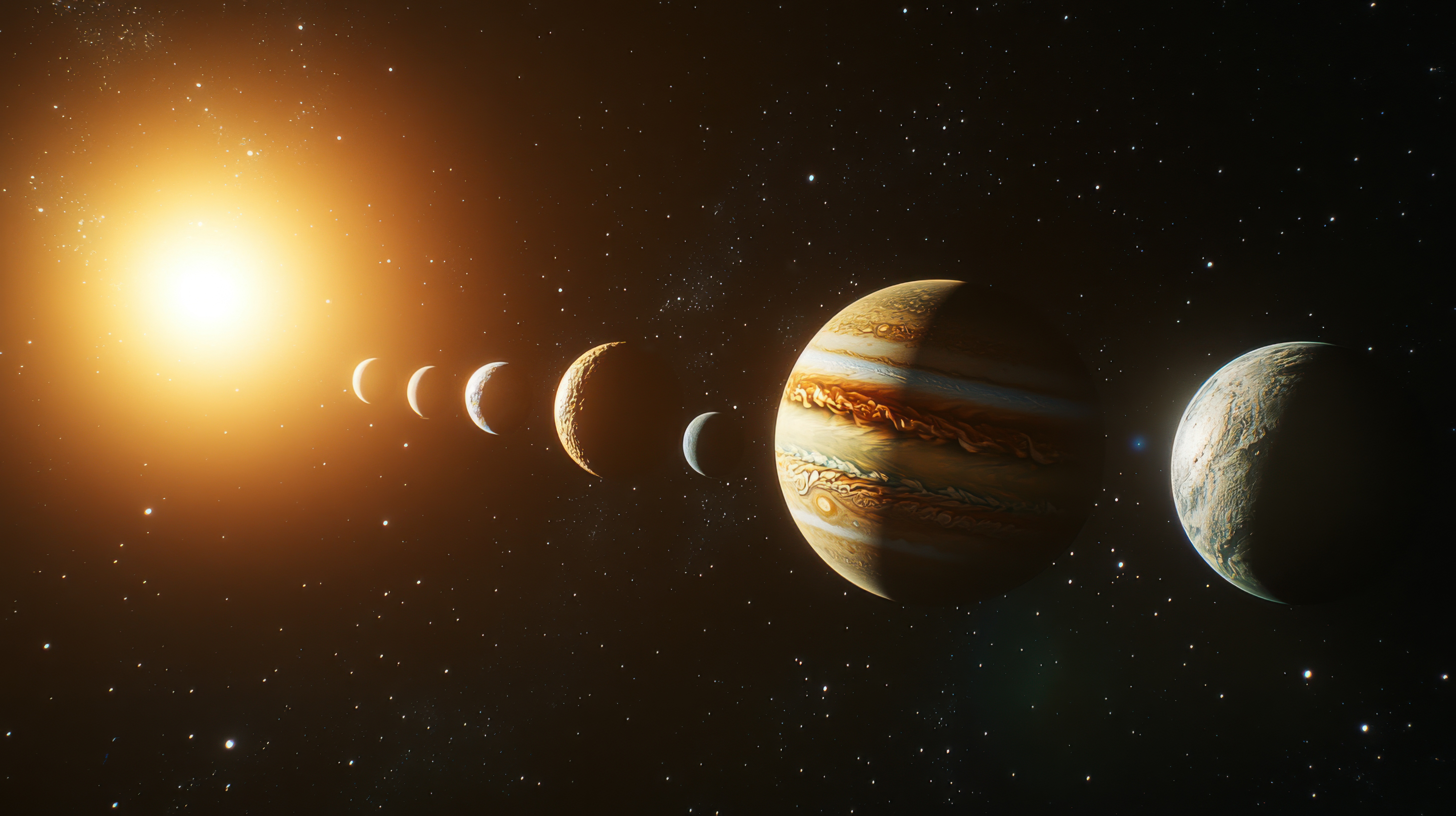 La Línea De Tiempo De Los Planetas