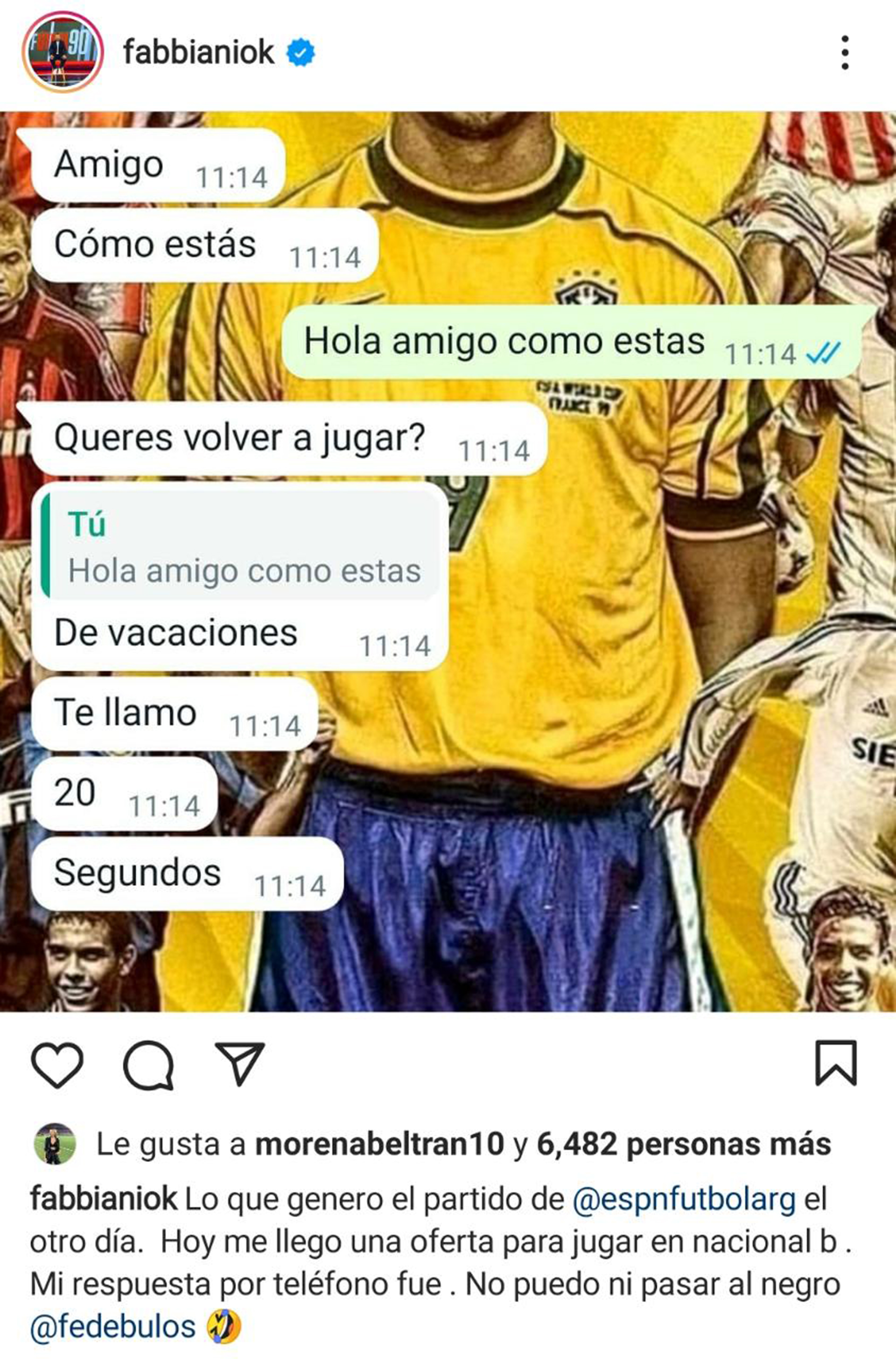 La Inesperada Oferta Que Recibió El Ogro Fabbiani Luego De Destacarse En El Partido De Fin De