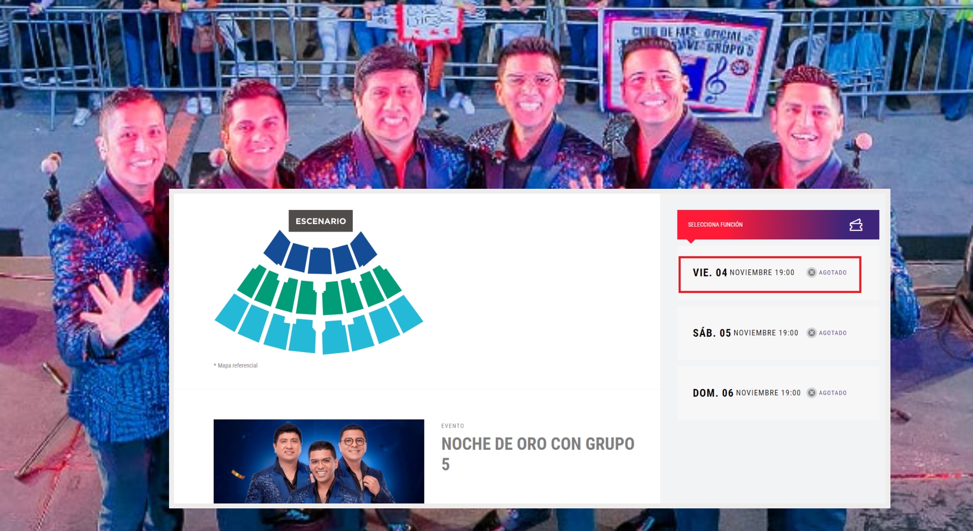 ‘grupo 5′ Logra Sold Out Para Tercer Concierto En Solo Unos Minutos Y Fans Protestan Que Sea