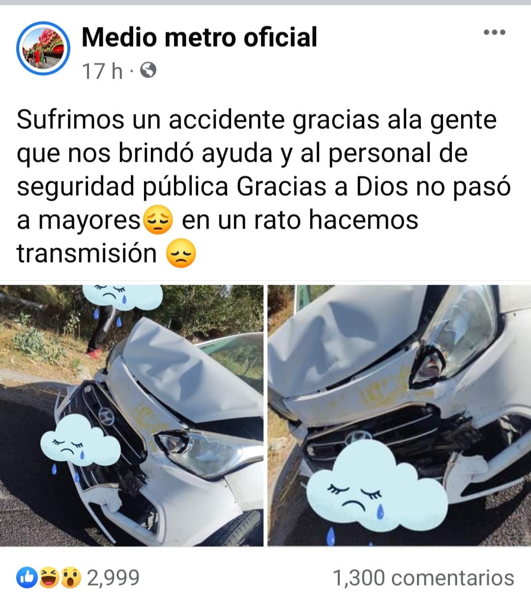 Medio Metro tuvo un accidente, esto es lo que se sabe – El Chavo y El Ruco