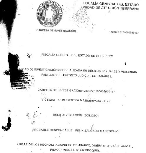 Filtraron Contenido Del Expediente Por Violación Contra Salgado