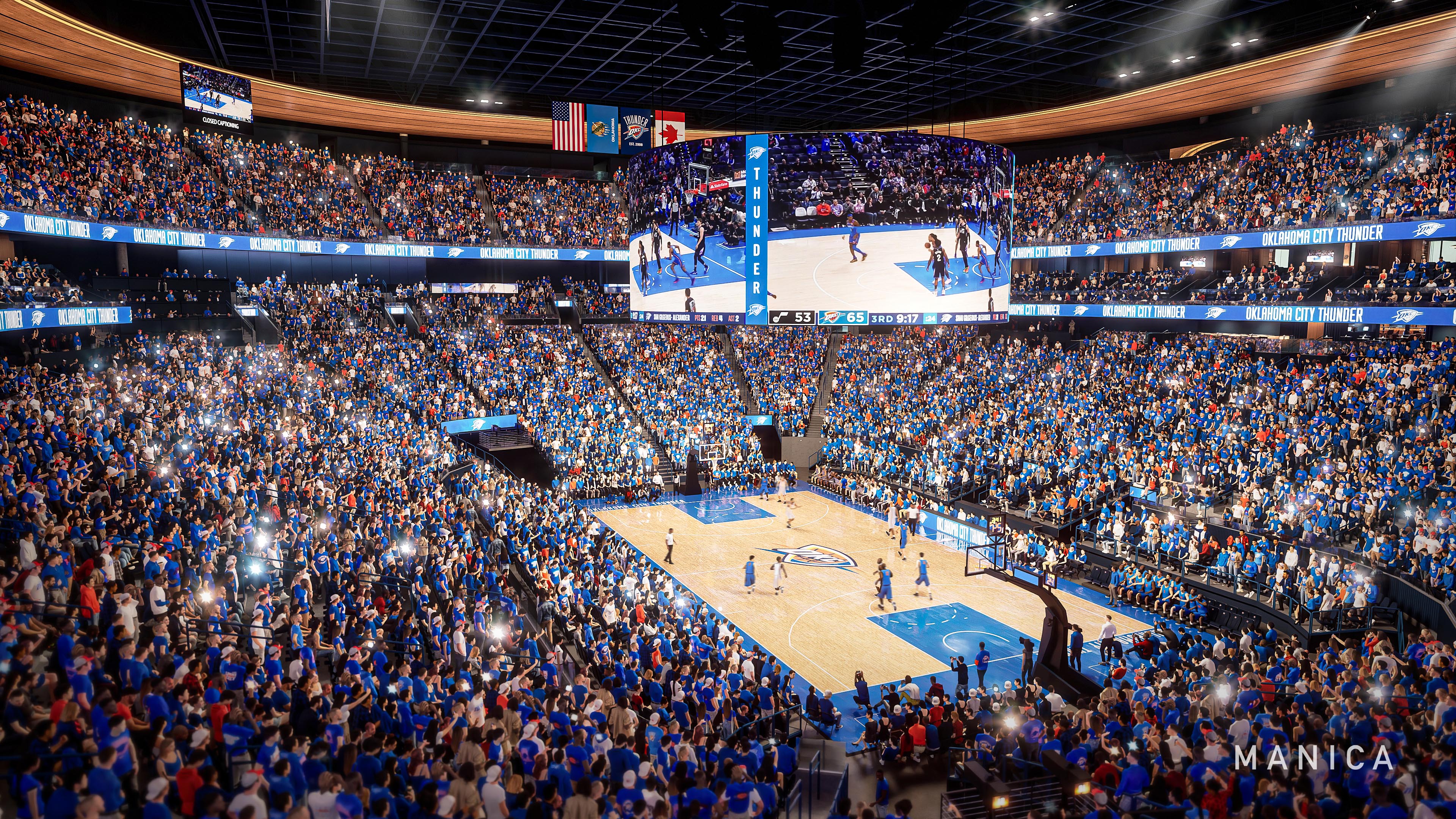 Okc Thunder Stadium Floor View
