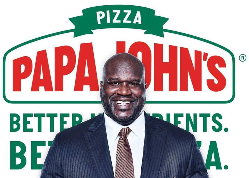 Shaquille O Neal Papa Johns agree to new three year 5.6M deal