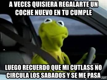La Rana Gustavo Conduciendo Un Coche 1200x750