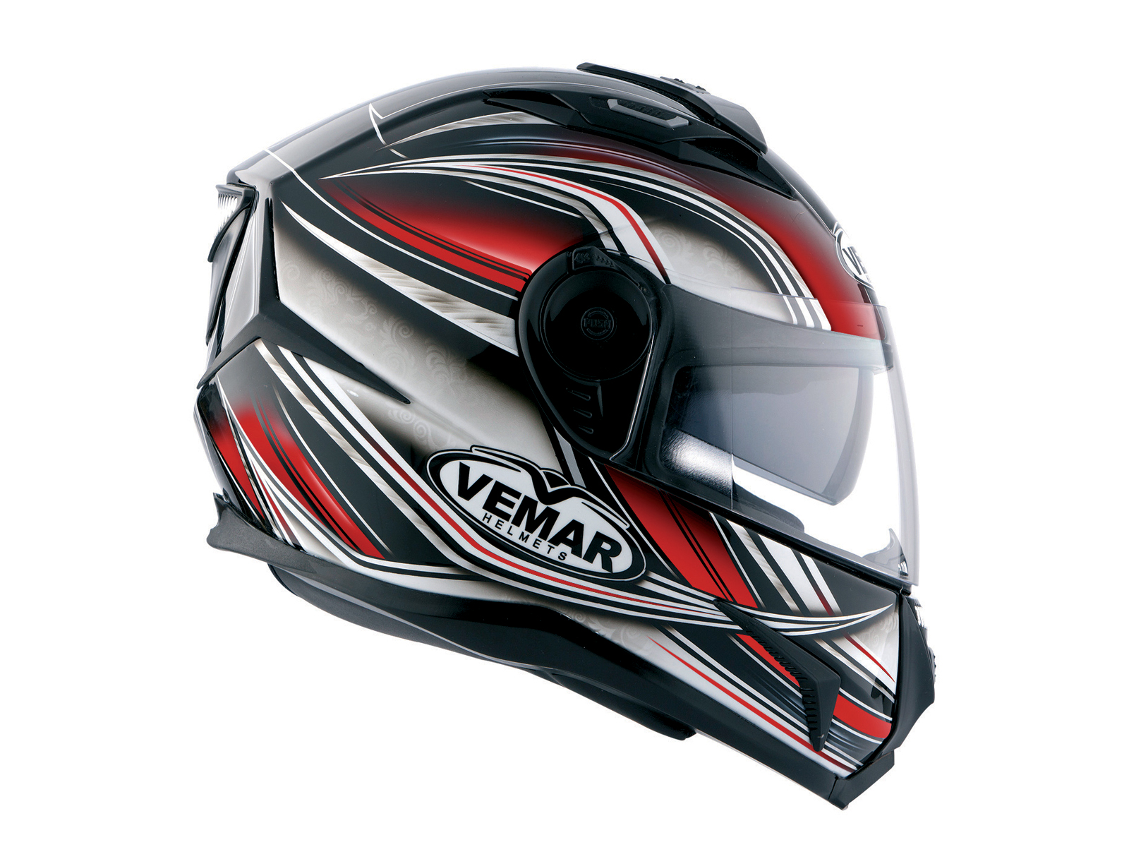 Casco Vemar Sports Helmet VEMAR HURRICANE LASER MATT SILVER/FLUO