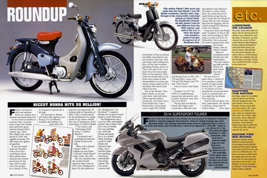 Honda Super Cub 50cc Motorcycle History, CLASSICS REMEMBERED Cycle ...