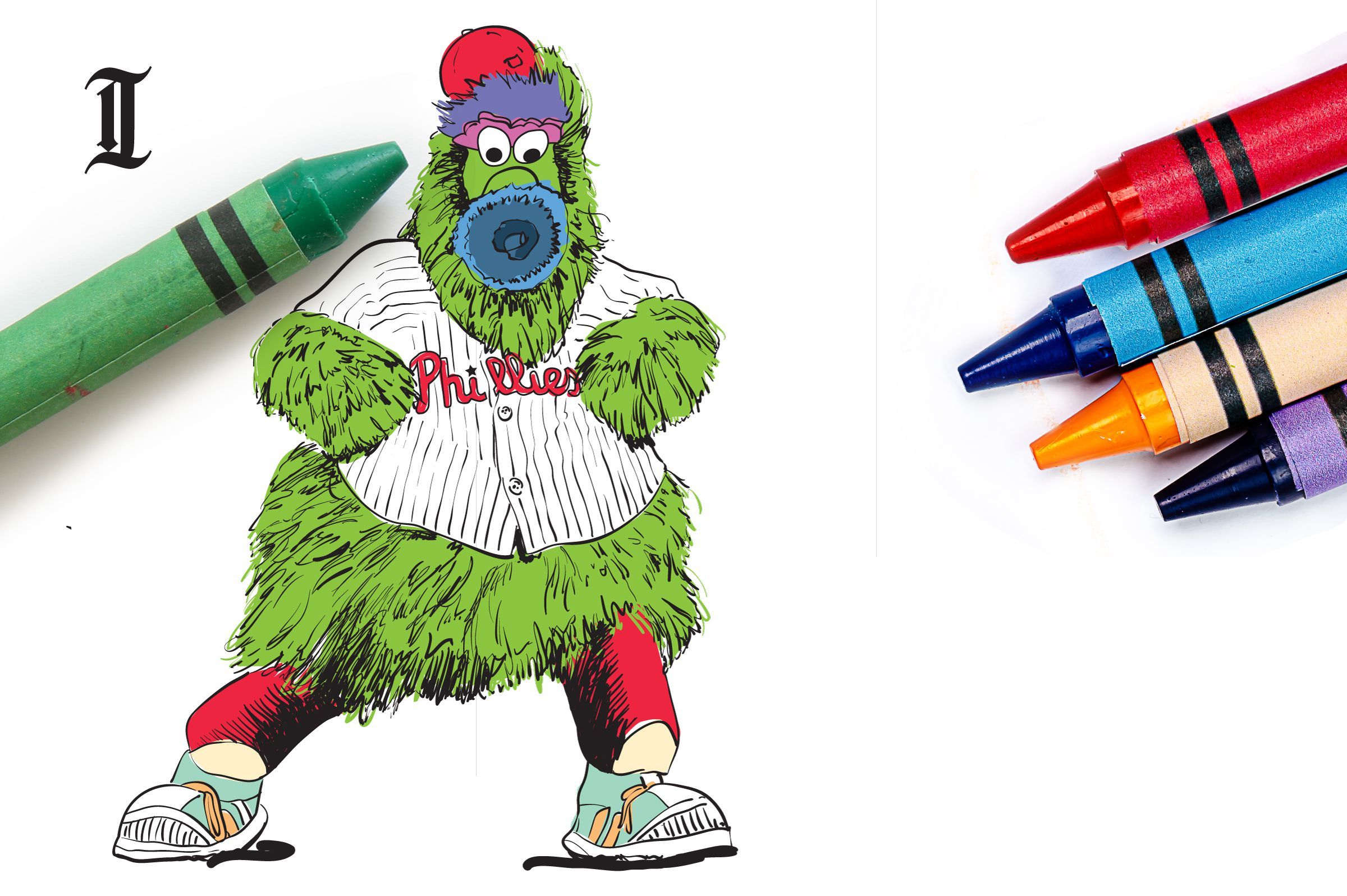 Philadelphia Phillies Phanatic Coloring Pages