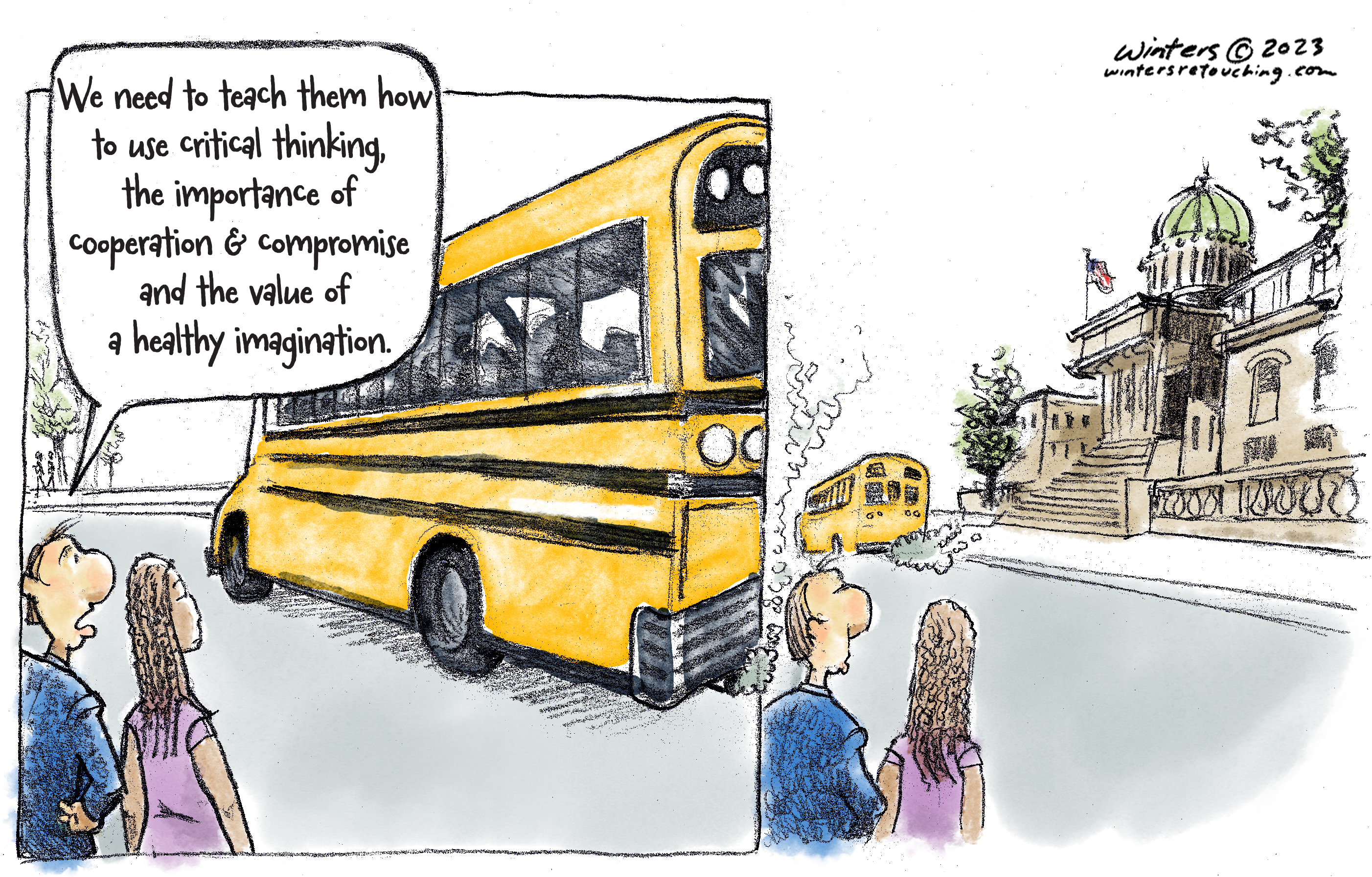 Funny Critical Thinking Cartoon