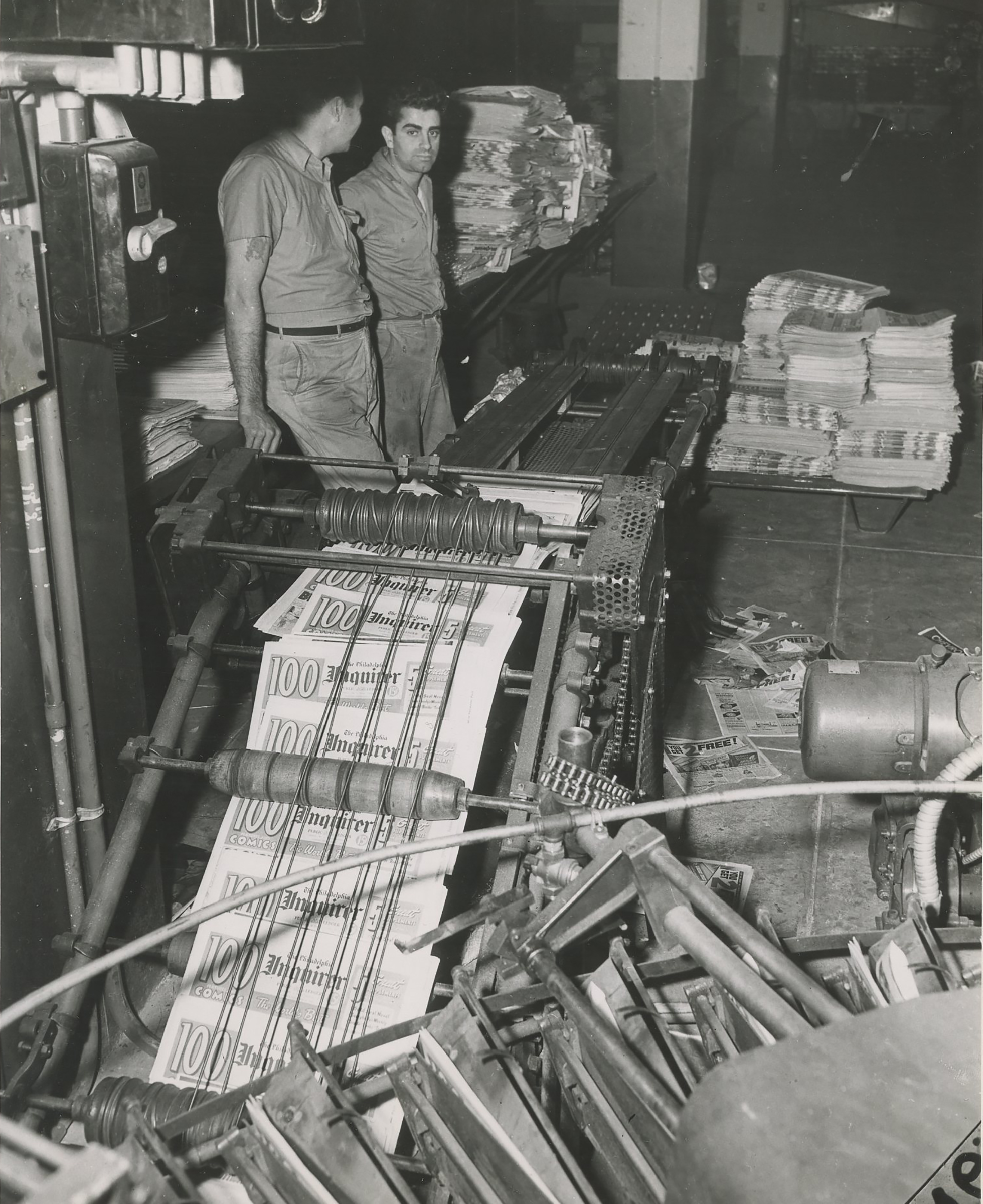 Old Newspaper Printing Plates