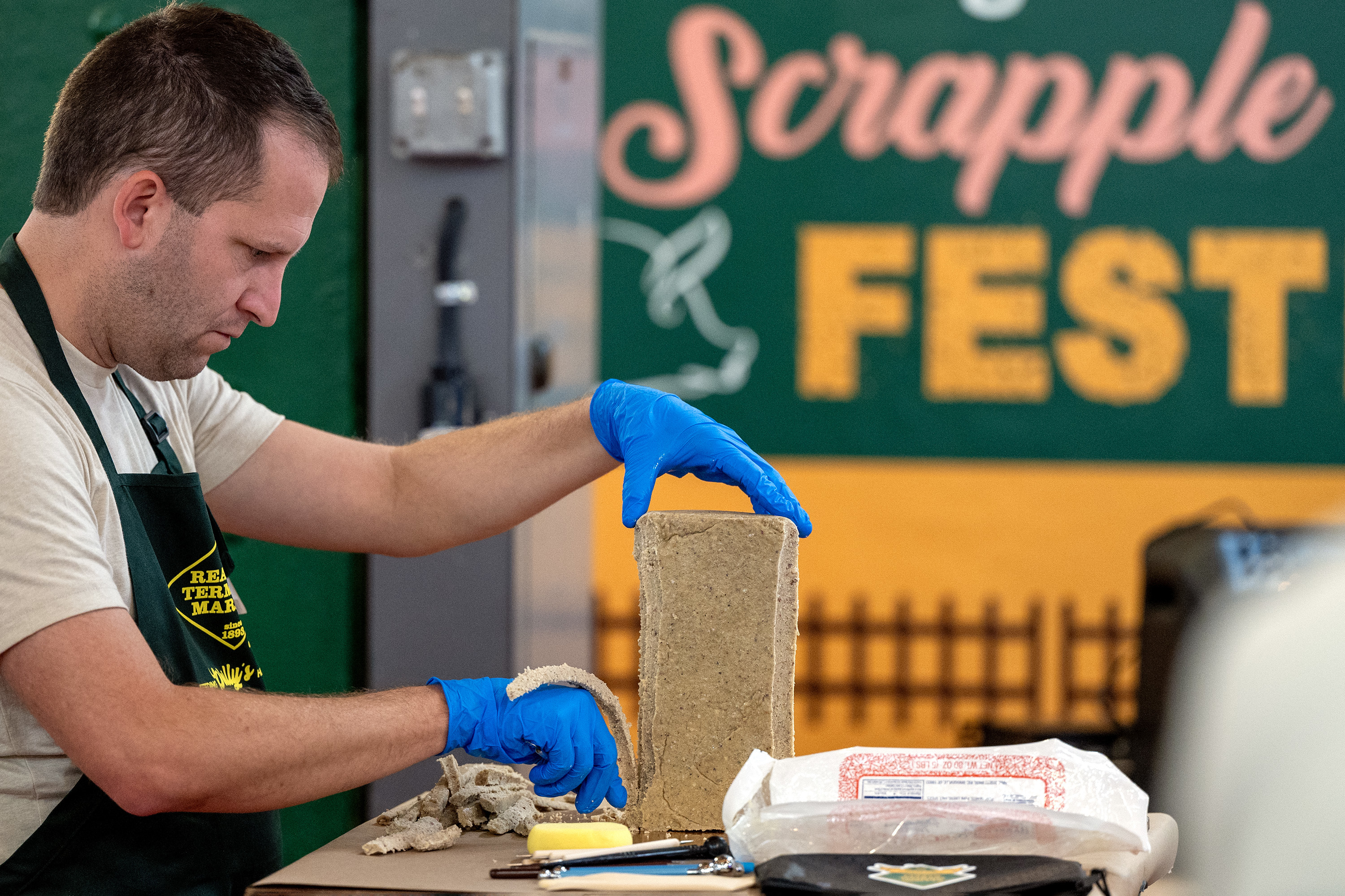 Scrapple Sculpting Contest brings offal artists to Reading Terminal Market
