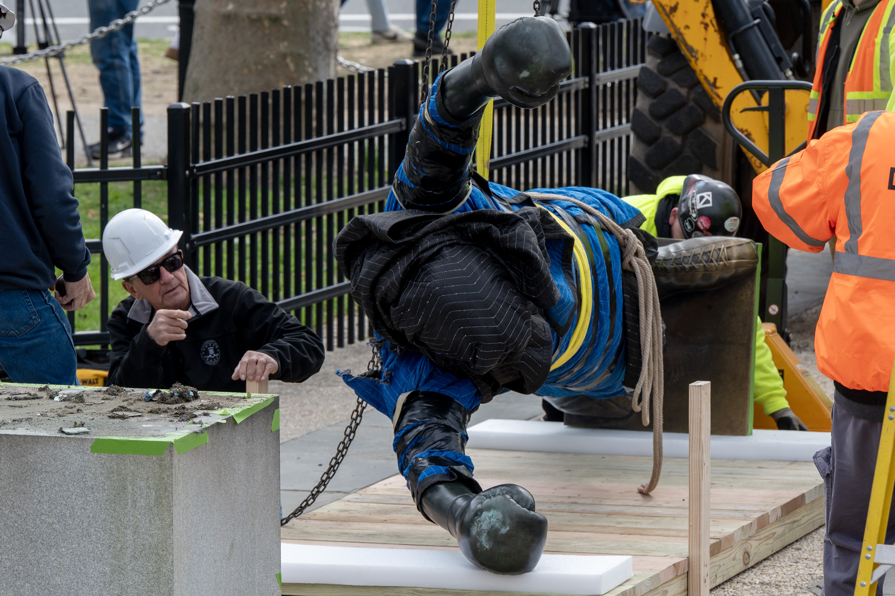 Rocky statue is relocated from base of Art Museum steps