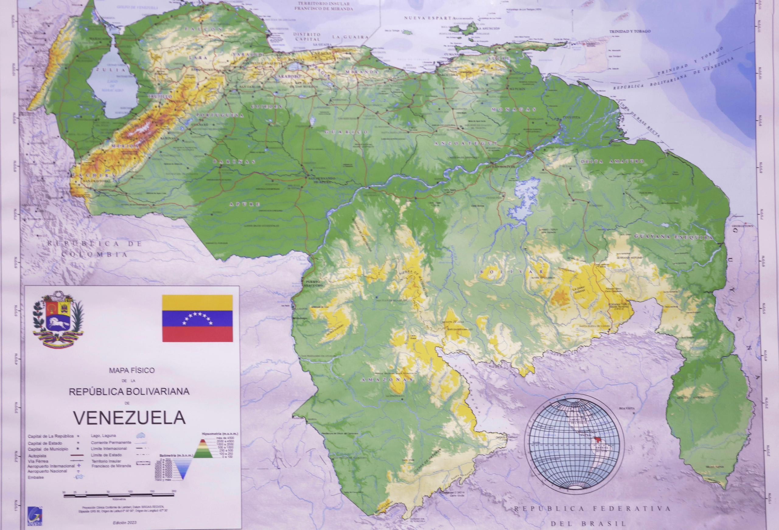 Mapas De Venezuela Mapa De Venezuela Con Sus Capitales