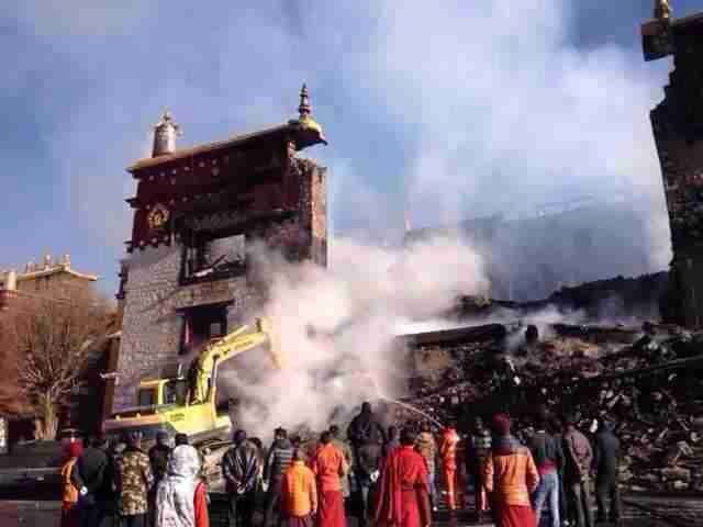 Destroyed Temples In Tibet