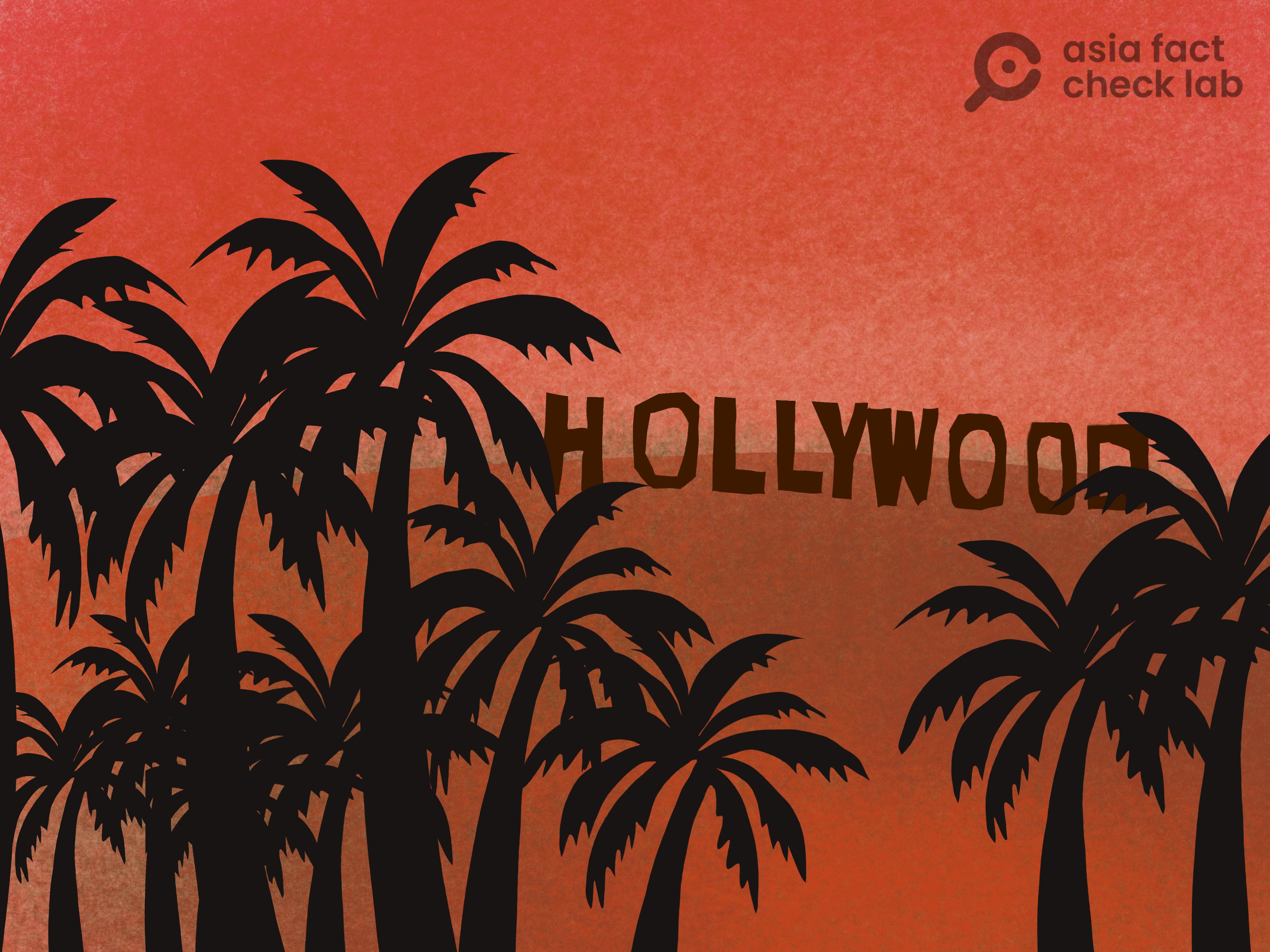 Hollywood Sign On Fire Drawing