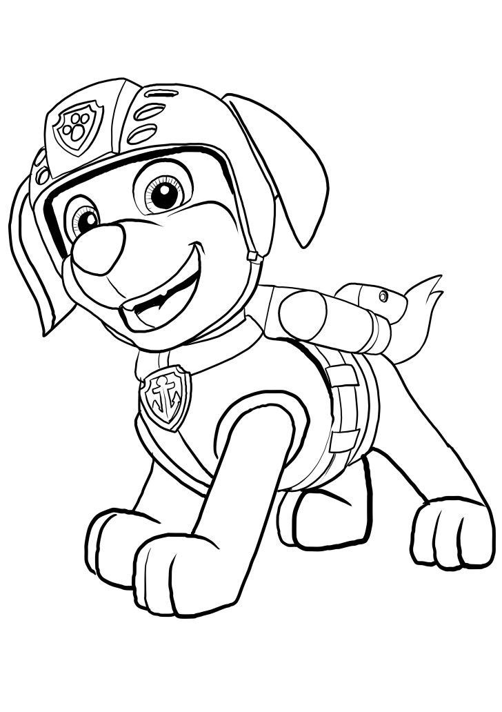 Pagina Para Colorear De La Patrulla Canina Zuma