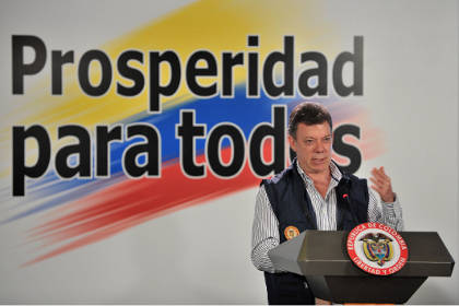 Sobre la imagen del presidente Santos