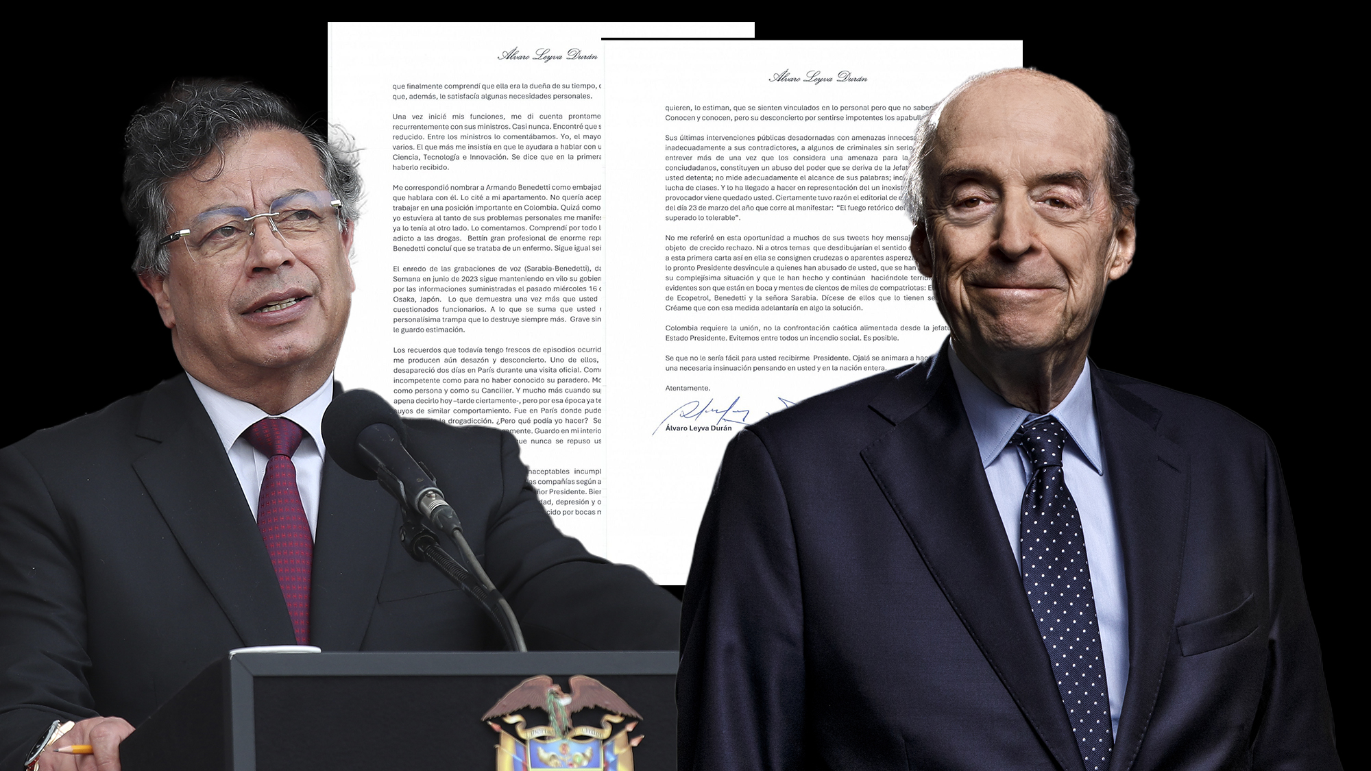 Duras reacciones tras la carta de Álvaro Leyva en la que dice que Petro ...