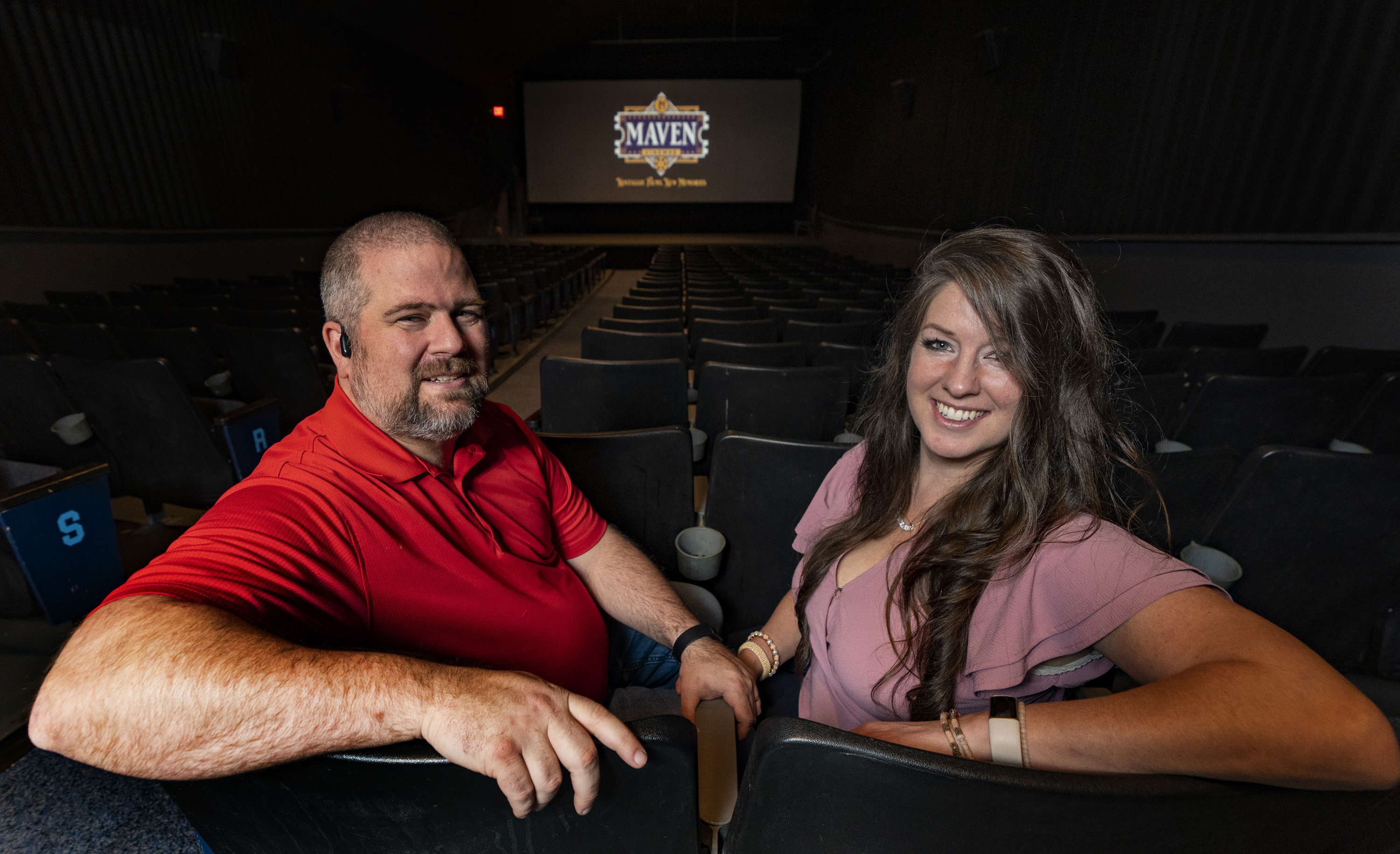 Busy Movie Theater Lobby