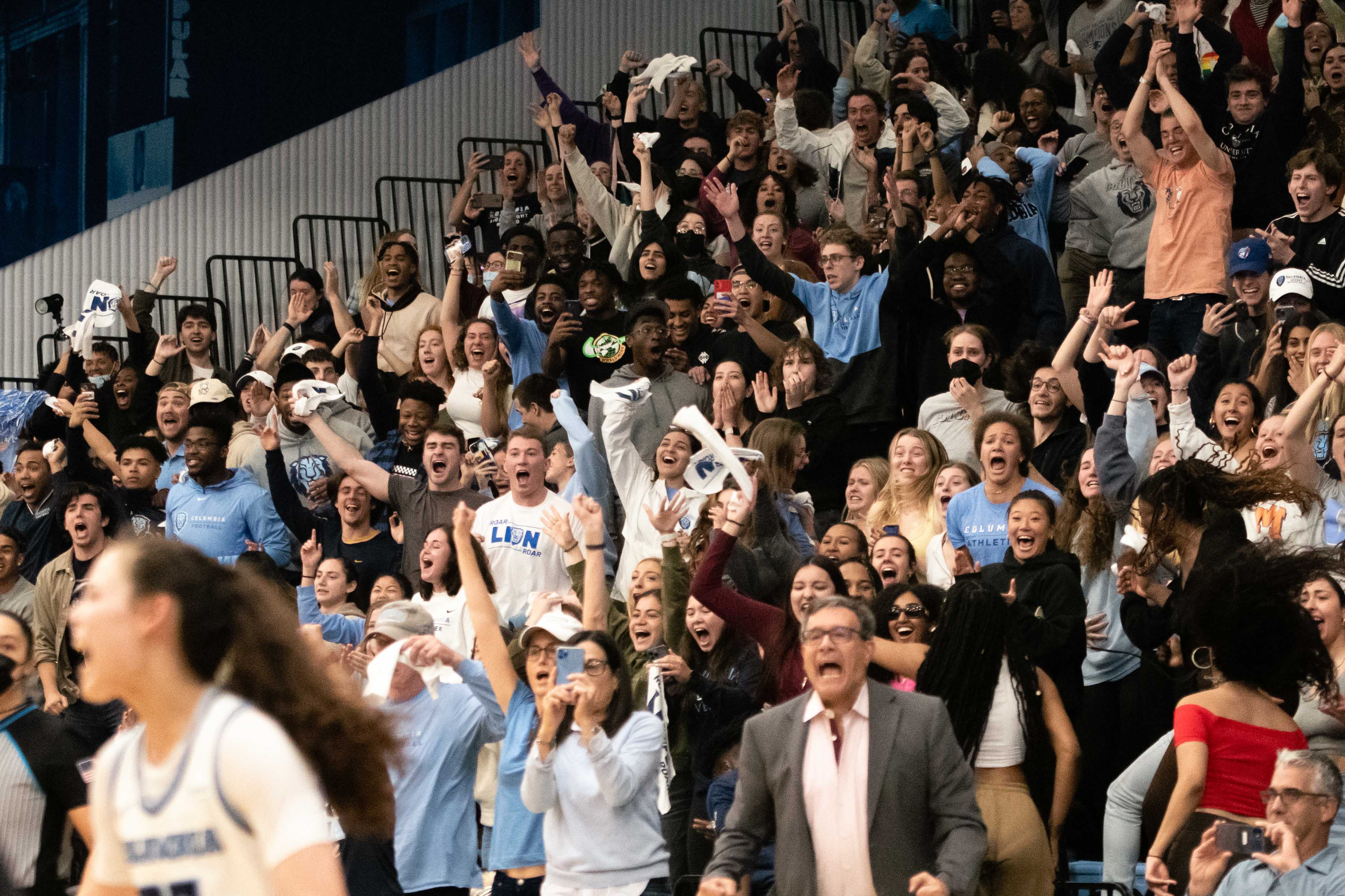 In Focus: Columbia fans storm the court after women’s basketball’s ...