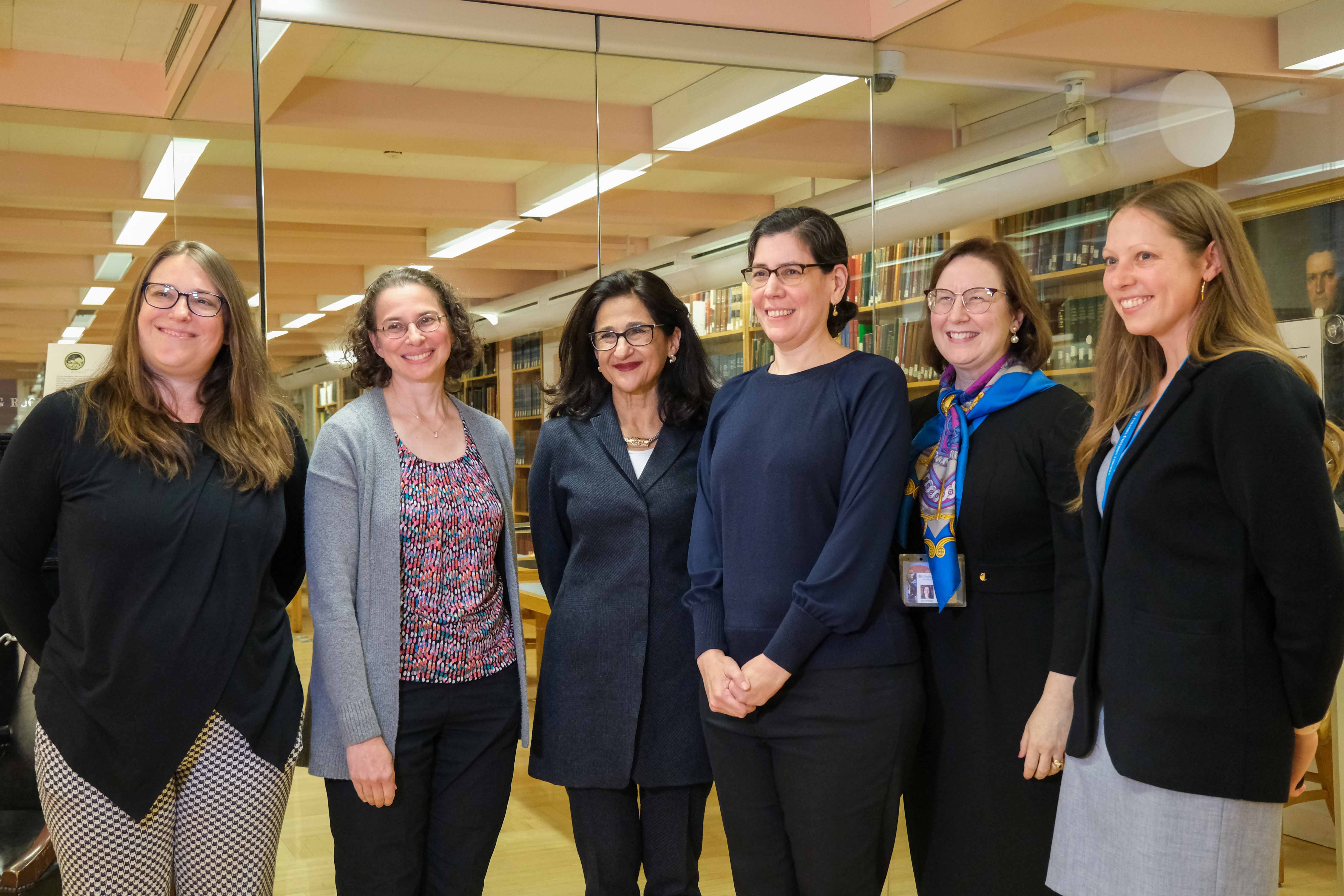 Shafik visits new Butler Library archival exhibit ahead of inauguration