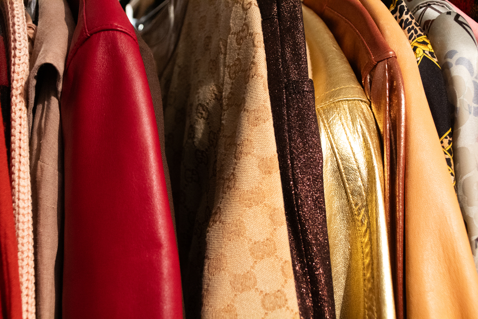 Ronen Glimer, CC ’96, holds Manhattan Vintage Fair