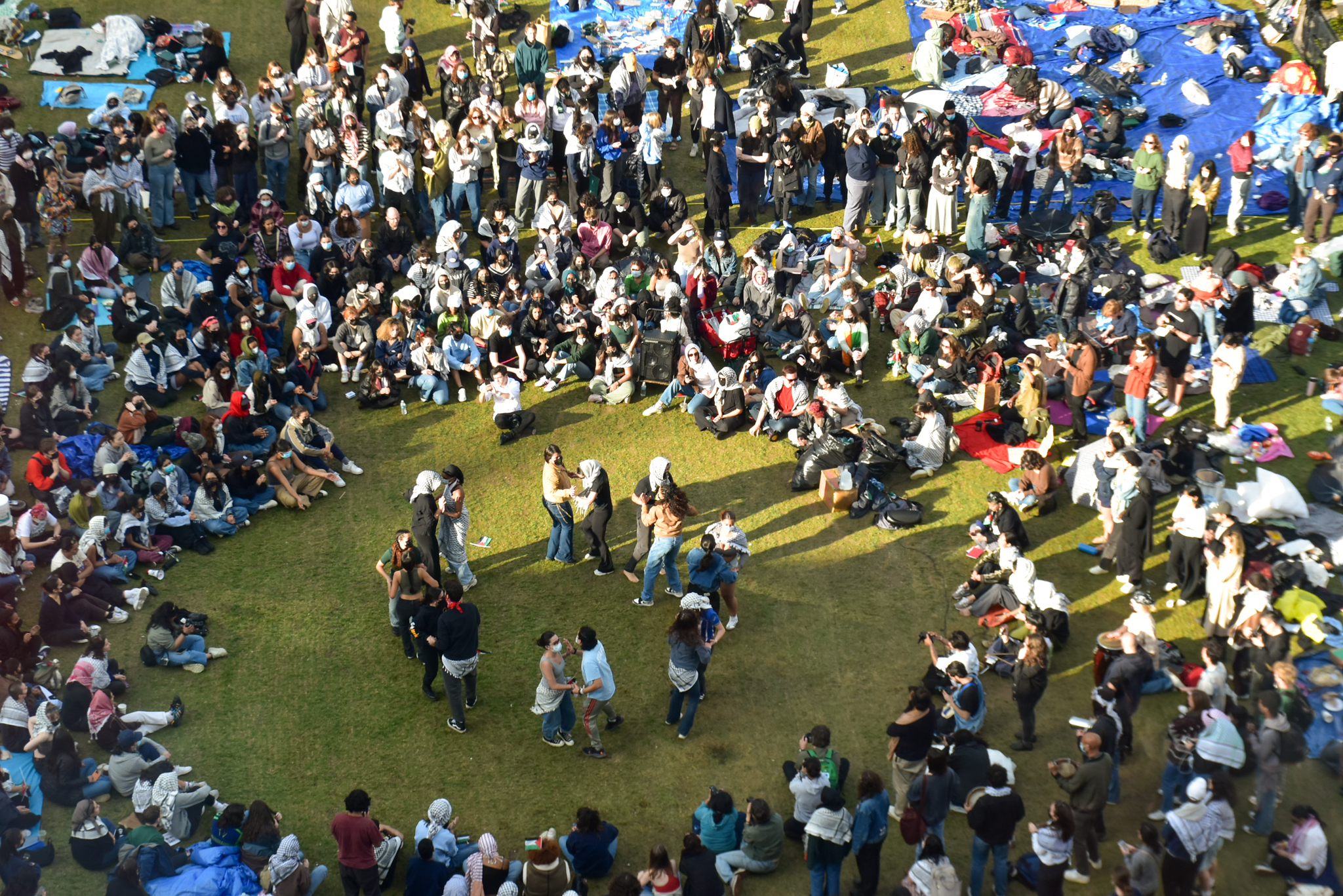 Students perform cultural dances on South Lawn at ‘Gaza Solidarity ...