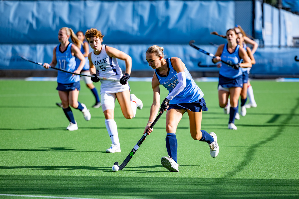 Field hockey falls to No. 17 Yale in Breast Cancer Awareness match
