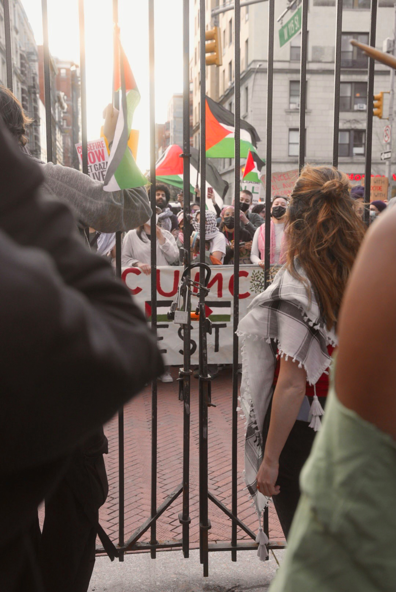 Suspended students, community members walk from 175th Street to Columbia in ‘March Against ...
