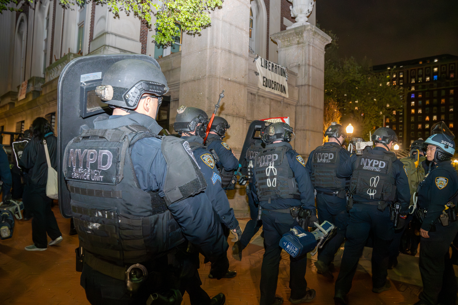 In Focus: 56 Years later, NYPD sweeps Hamilton Hall again