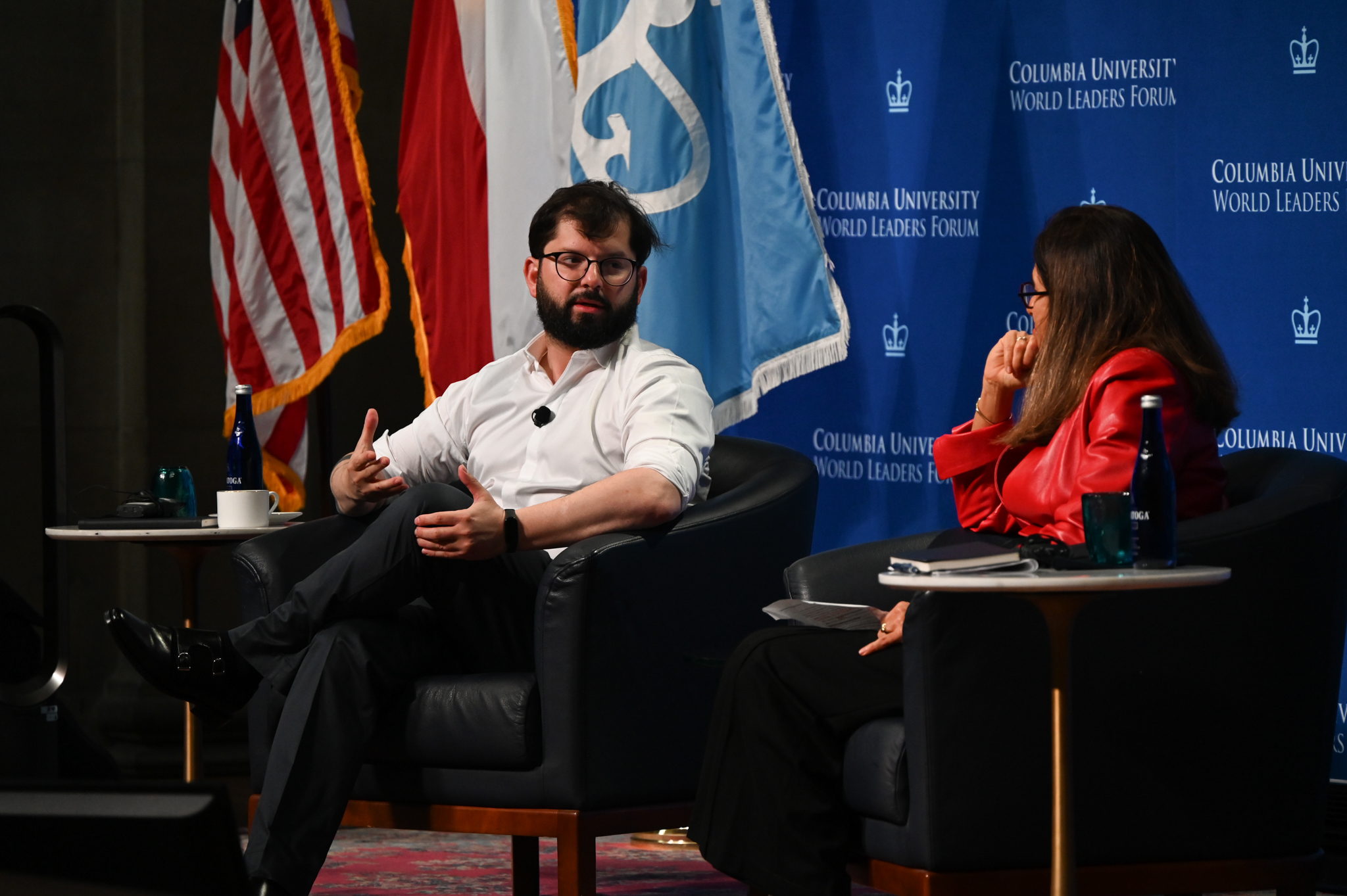 Chilean President Gabriel Boric Font speaks on democracy in Latin ...