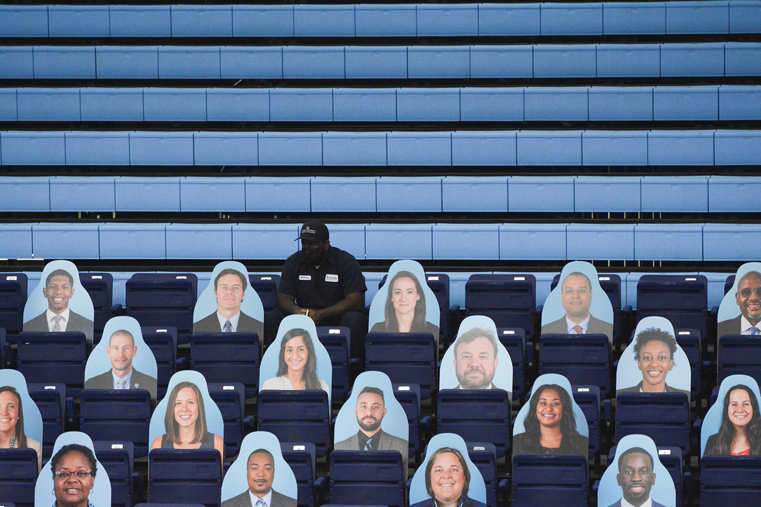 In Focus: Fake fans in the stands