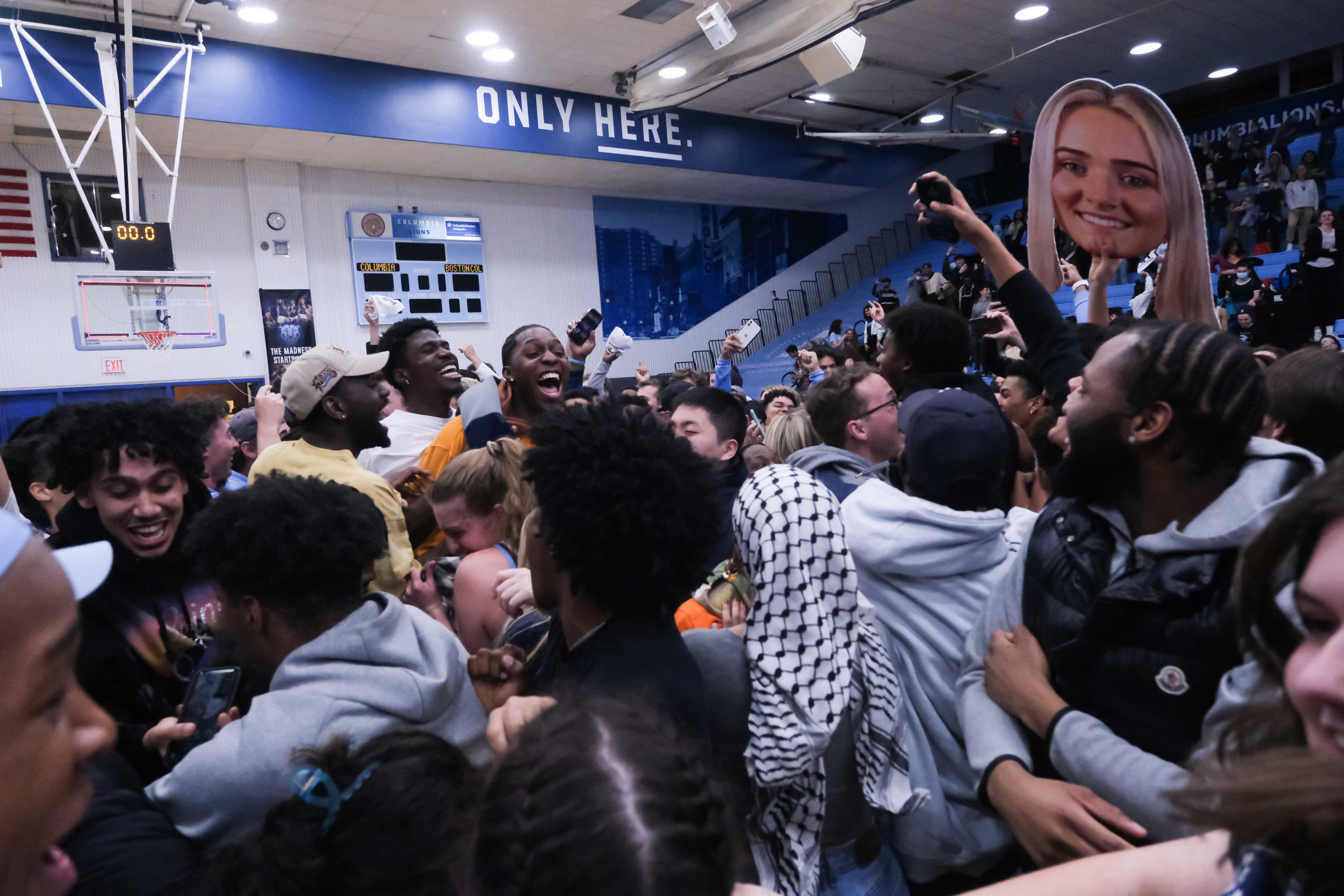 In Focus: Columbia fans storm the court after women’s basketball’s ...