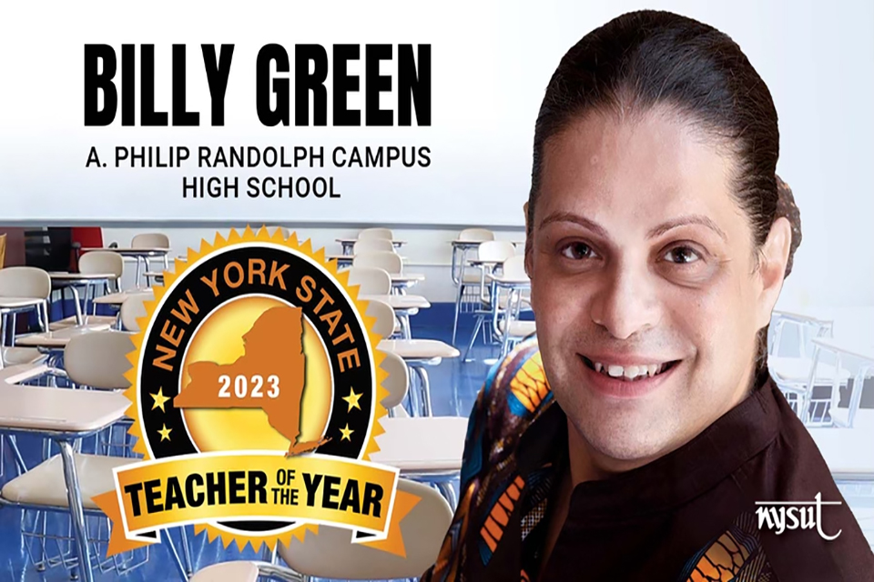 Harlem native Billy Green named New York teacher of the year